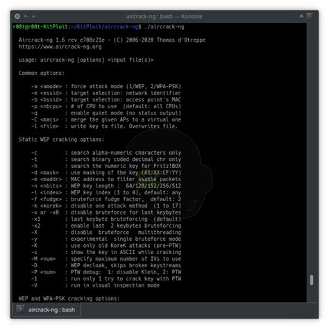 aircrack ng 1 6 complete suite of tools to assess wifi network