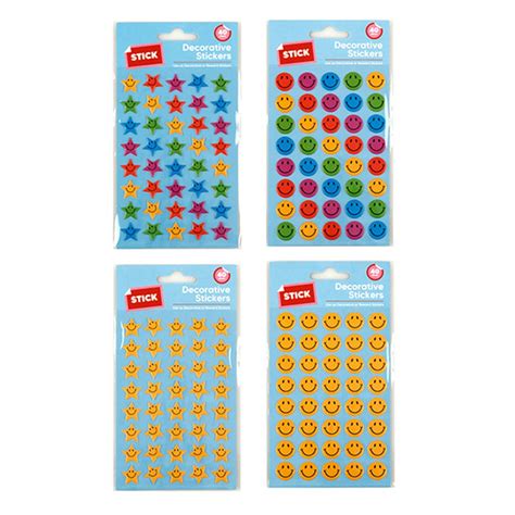 63420 Stickers Decorative 40pc 4 Asstd Designs Dats