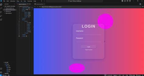 How To Create A Glass Morphism Login Page With Html And Css Jayanth M
