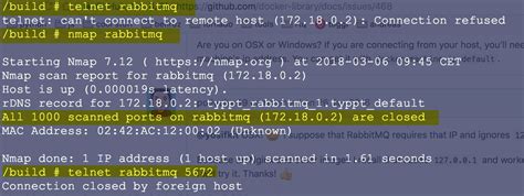 Rabbitmq Docker Container Port Is Closed Issue 1168 Docker Library
