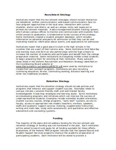 10 Recruitment And Retention Plan Templates In Pdf Ms Word