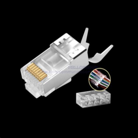 CAT7 FTP Fix Tail Clamp 8P8C FTC 130 RJ45 Connector From China Manufacturer ZION COMMUNICATION