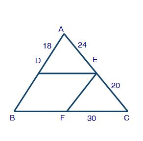 Solved Theorem A Line Parallel To One Side Of A Triangle Divides The Course Hero