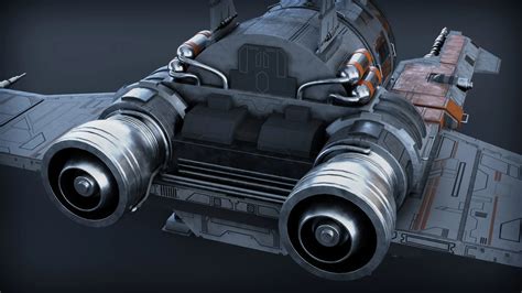 Spaceship 3d Model Blender Flippednormals