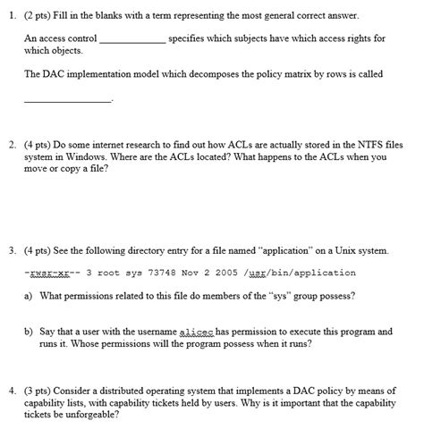 1 2 Pts Fill In The Blanks With A Term Representing The Most General