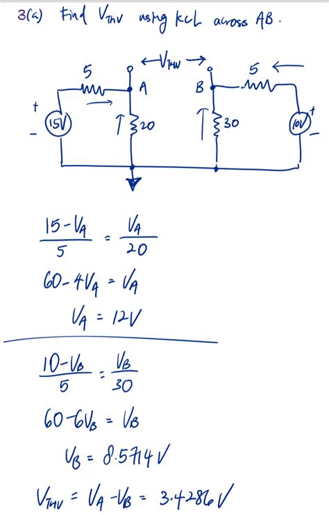 Thevenins Equivalent Using Kcl Circuit Analysis Electrical