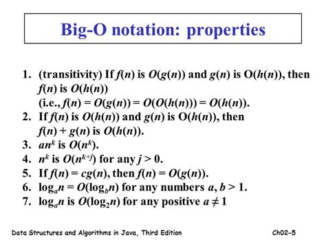 Properties Of Big “o” Notation In Data Structure In Hindi