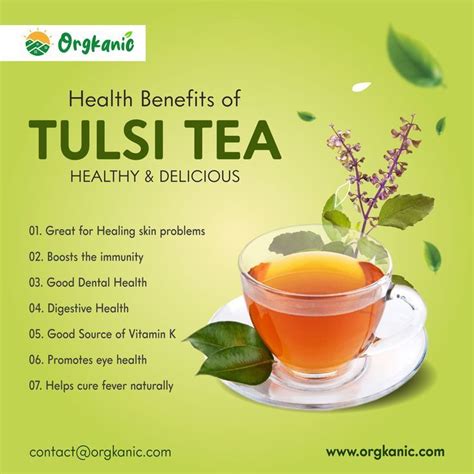 Health Benefits Of Tulsi Tea Healthy And Delicious Tulsi Tea Benefits