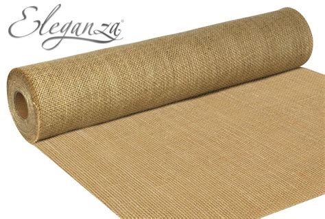 Eleganza Rustic Hessian Cut Edge 50cm X 9 1m Natural No 02