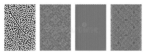 Vector Abstract Background Bio Diffusion Black And White Organic Pattern Stock Illustration