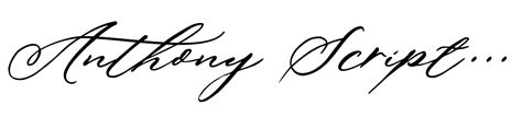 Anthony Script Regular Font Webfont And Desktop Myfonts