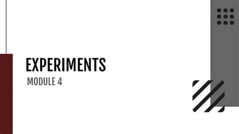 Experiments Ppt