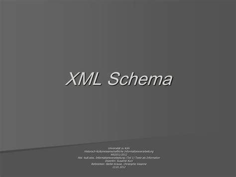 PPT XML Schema PowerPoint Presentation Free Download ID