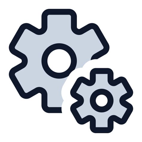 Cogs Generic Outline Color Icon