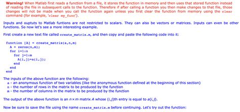 solved a problem 2 use the create matrix function from the