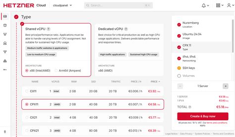 Hetzner Installer Cloudpanel Documentation