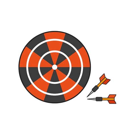 Premium Vector Dartboard Illustration