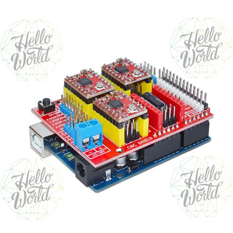 Cnc Shield V3 Para Arduino Uno Hello World Electronics