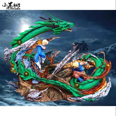 七龍珠 Ls天地對決場景 悟空vs貝吉塔gk手辦雕像模型擺件生日禮物 蝦皮購物