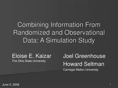 ppt combining information from randomized and observational data a