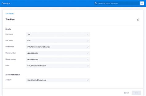 Manage Contacts Skedulo Documentation