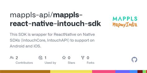 Github Mappls Apimappls React Native Intouch Sdk This Sdk Is