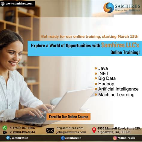 Samhires Llc Offers Online Courses In Javanet Hadoop And Ai Samhires Llc Posted On The