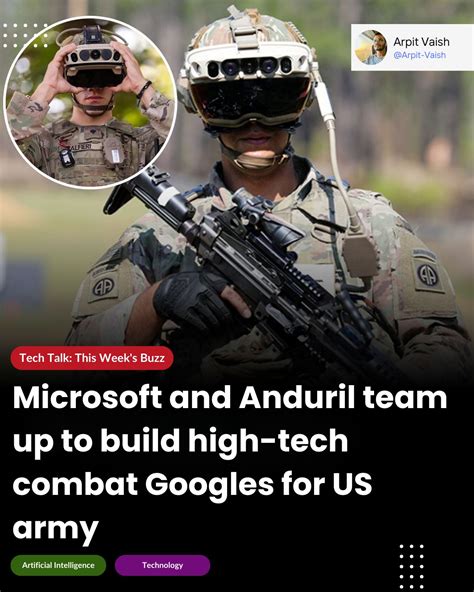 Arpit Vaish On Linkedin Ai Militaryai Defensetech Artificialintelligence Smartgoggles