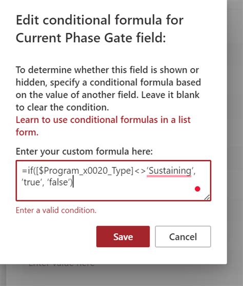 sharepoint conditional column formula not working microsoft community hub