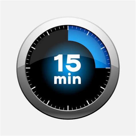 Premium Vector Vector Timer For 15 Minutes