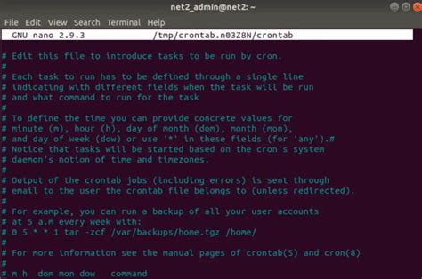 task scheduling on linux crontab