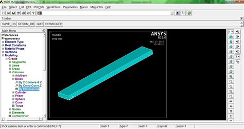 Capability And Application Of Ansys Problem 1 Anaysis Using Apdl 3d