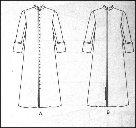 Authentic Religious Robes Sewing Pattern 2 Styles Loose Etsy