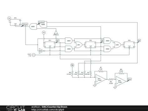 Up Down Counter Schematic Diagram