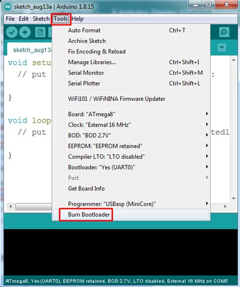Cara Memprogram Board Arduino Yang Menggunakan Ic Atmega84888168328