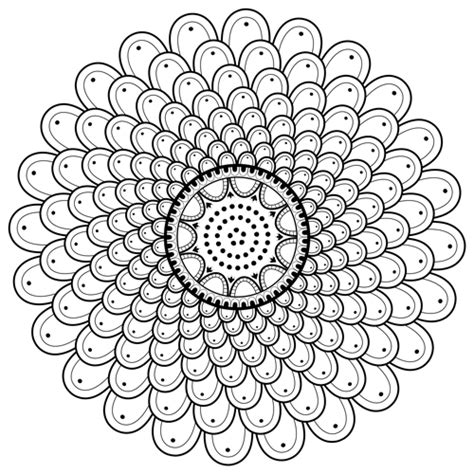 Spiral Mandala Coloring Pages Sketch Coloring Page