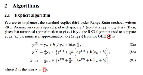 Ordinary Differential Equations Rd Order Runge Kutta Rk Method In