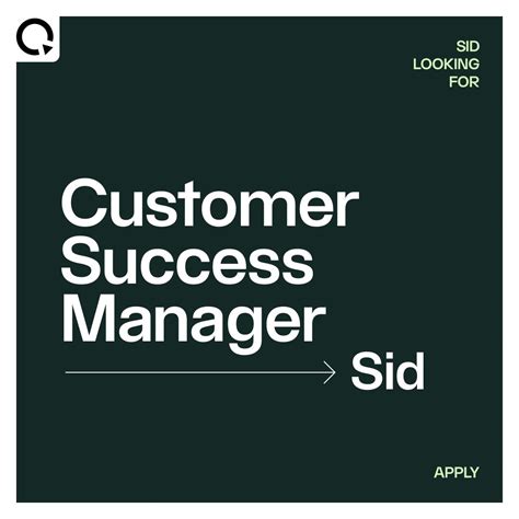 Sid On Linkedin Are You Our New Customer Success Manager 🌟 Join Sid