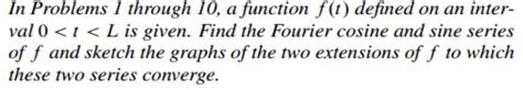 Solved In Problems 1 Through 10 A Function F T Defined On Chegg Com