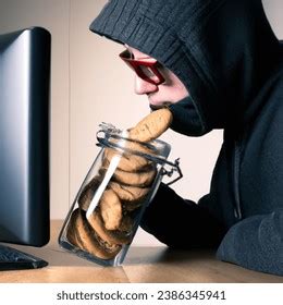 Hacker Stealing Cookies Cookie Jar AI Generated Image Shutterstock