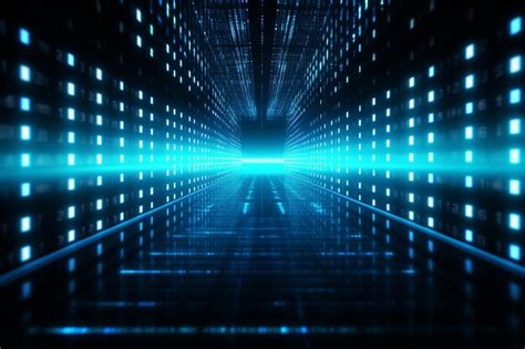 Premium Photo Binary Code Forming An Abstract Landscape