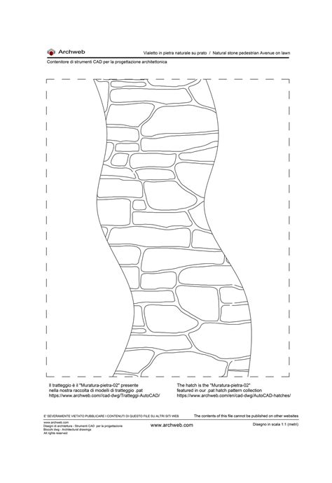 Floor Stone Pattern Dwg
