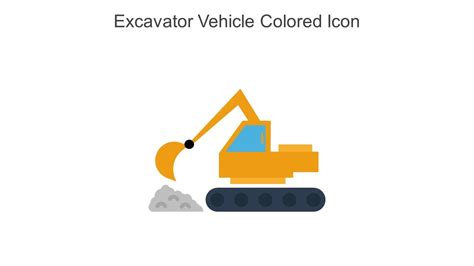 Excavator Vehicle Colored Icon In Powerpoint Pptx Png And Editable Eps Format Ppt Template