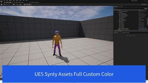 Ue5 Synty Assets Single Texture Fully Customize Character Color Uv Mapping Character Mesh Split