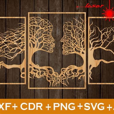 Pano Tree CDR Wall Panels CNC Room Decor Tree Patterns Etsy