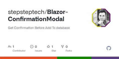 github stepsteptech blazor confirmationmodal get confirmation before