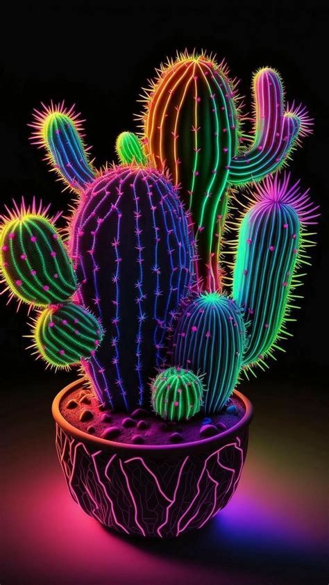 Cactus Wallpaper 🌵 Neon Wallpaper Iphone Background Wallpaper Cellphone Wallpaper Backgrounds