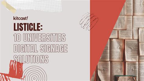 10 Digital Signage Solutions For Universities Kitcast Blog