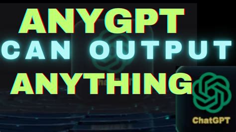Anygpt The Any To Any Multimodal Llm Youtube
