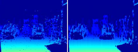 Left Image Shows Initial Disparity Map And The Right Image The Map
